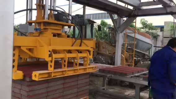 Guangxi Hongfa Concrete Brick Stacking Machine Automatic Palletizer Cement Block Making Machine ...