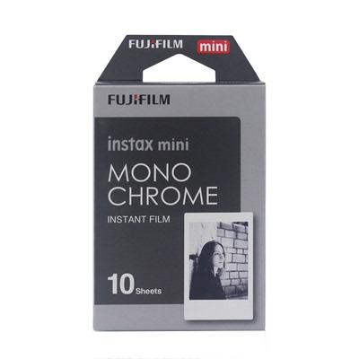 侘寂摄影风黑白富士拍立得相纸