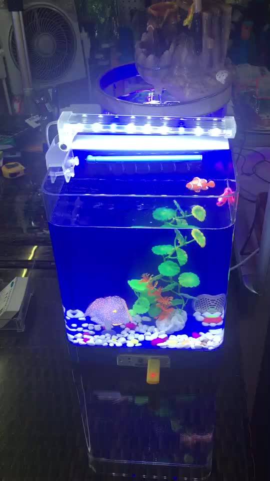 Remote Control Radio Speaker Fish Tank With Led Light - Buy Glass ...