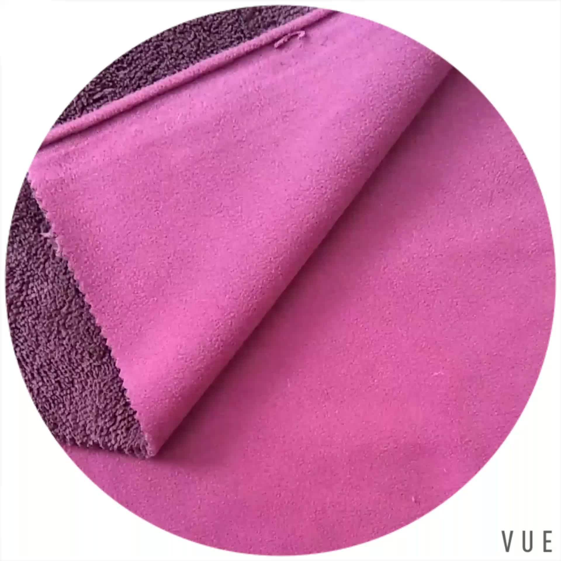 100%polyester Double 2 Layer Compound Knitted Fabric For Winter Clothes ...