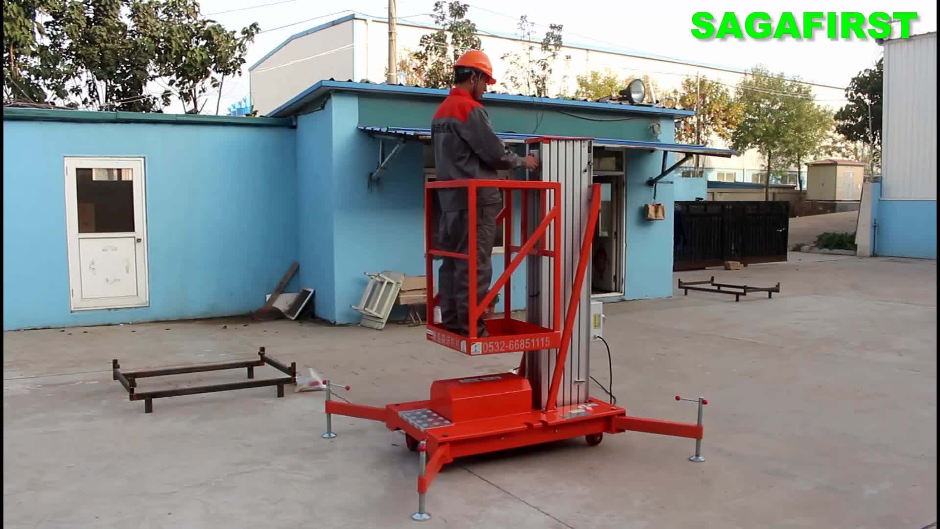 Electric Hydraulic Mobile One Person Lift Platform - Buy One Person ...