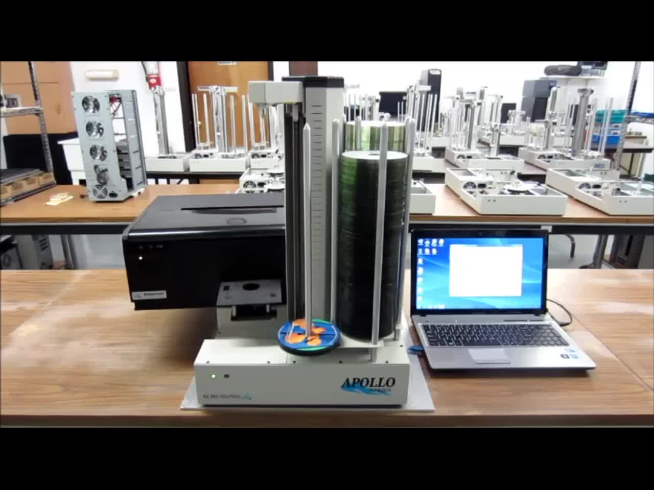 Pc-connected Network Cd Dvd Printing Machine Inkjet Full Color High ...