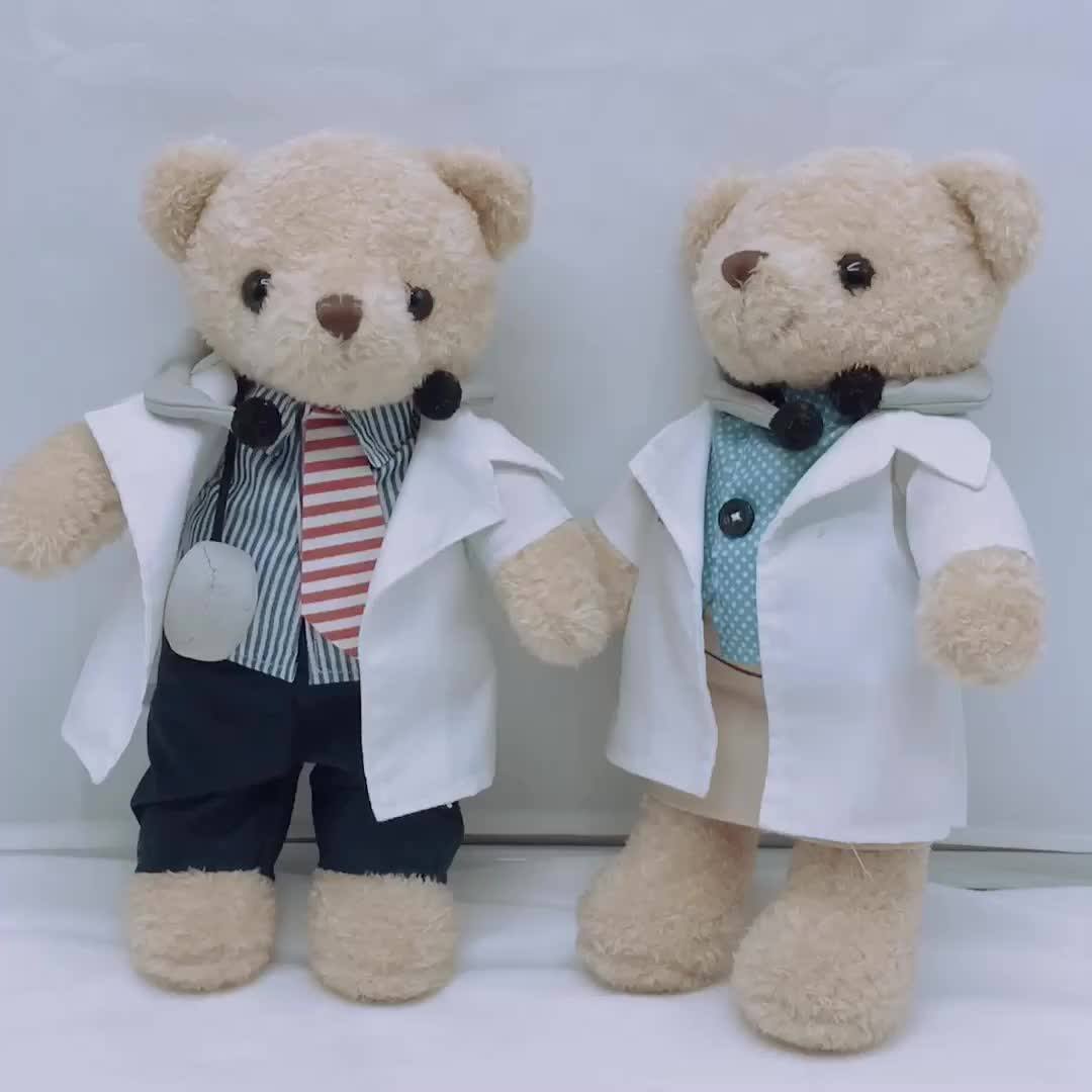 Customized Soft Nurse Plush Toy Doctor Teddy Bear Wholesale Stuffed ...