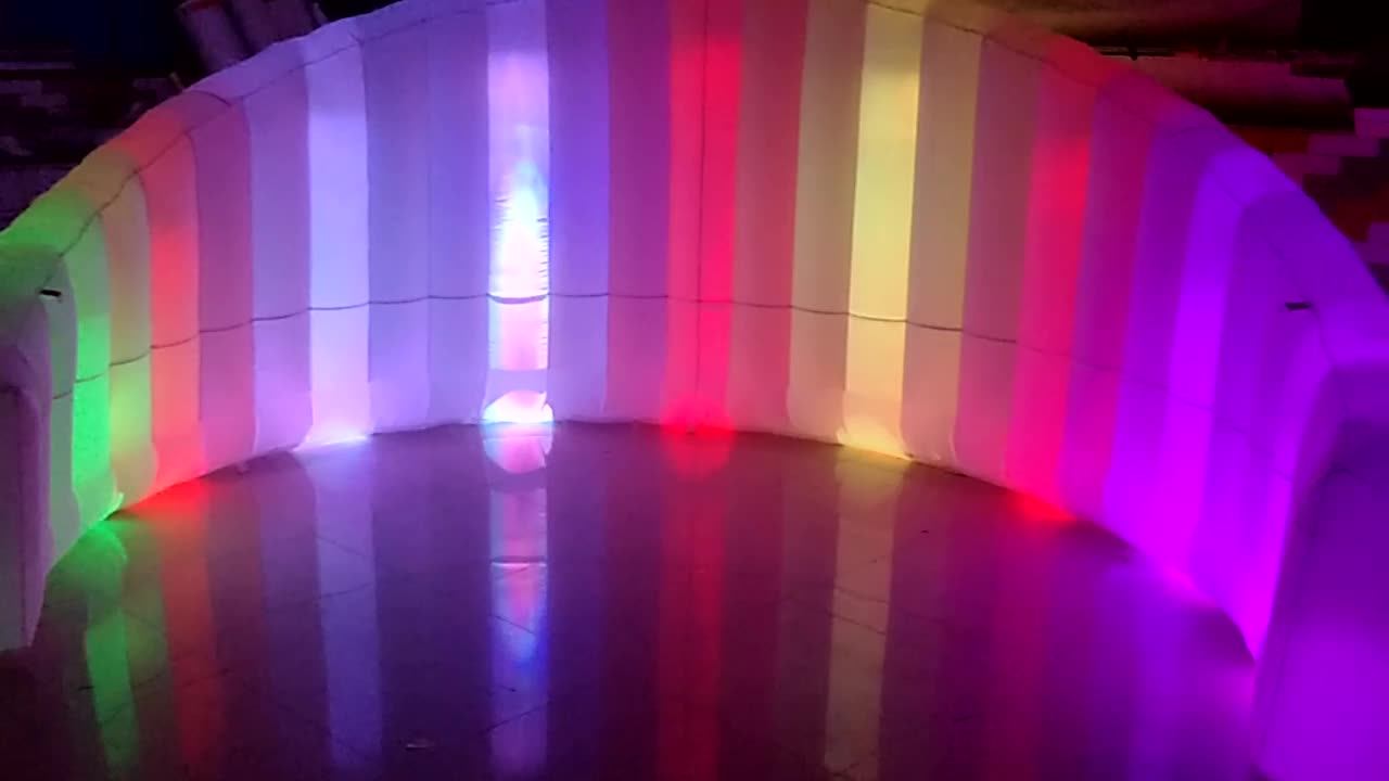 Chinese Supplier Led Lights Green Inflatable Booth /inflatable Wall ...