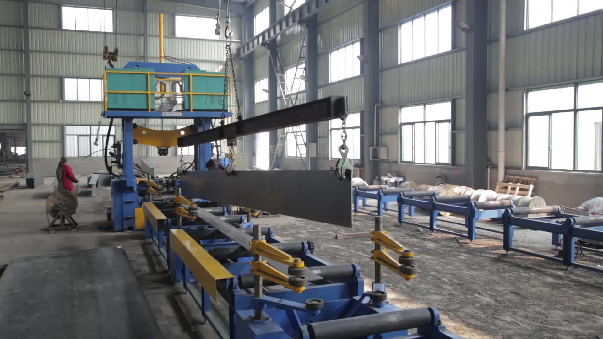 Automatic Assembly Straightening Integrated H Beam Welding Line - Buy H ...