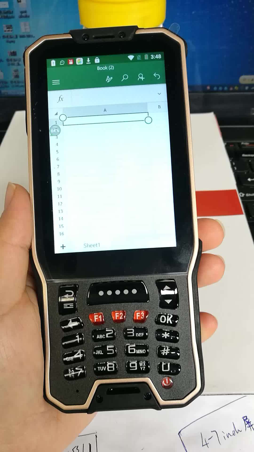 8 Hours Working Life Mobile Computer Courier Pda Android Barcode ...