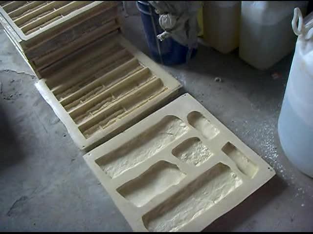 Decorative 3d Wall Rubber Veneer Artificial Cultured Stone Silicon ...