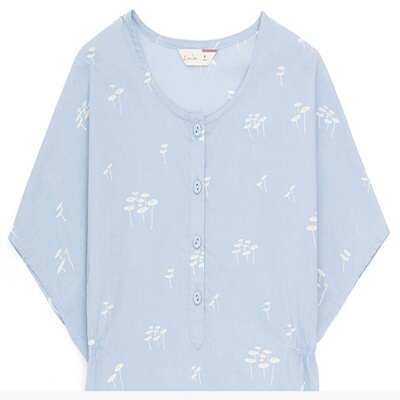 康妮雅睡裙家居服春秋圆点棉