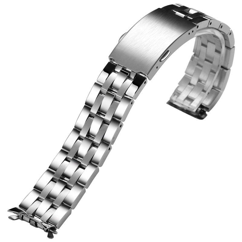 VETOO钢表带代用天梭 PRC200 T014 T17 T461钢带表链男19mm_虎窝淘