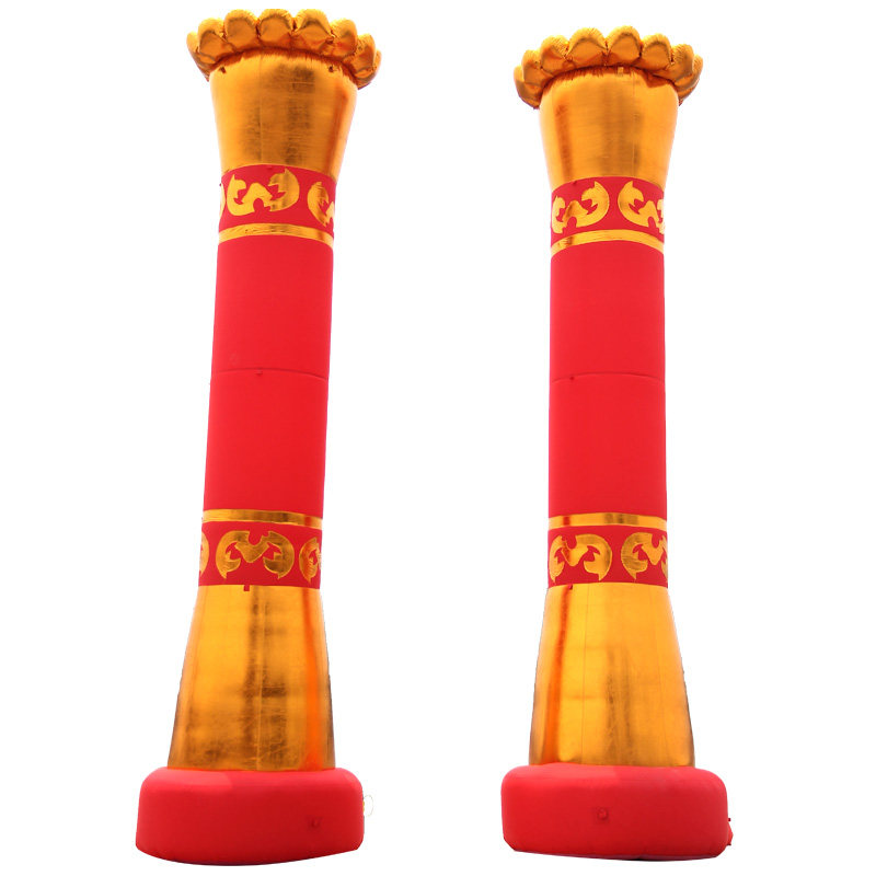 婚庆团结柱气模开业充气灯笼柱立柱拱门气模充气门立柱拱门6米_虎窝淘