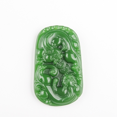 天然碧玉男女款一鸣惊人项链吊坠