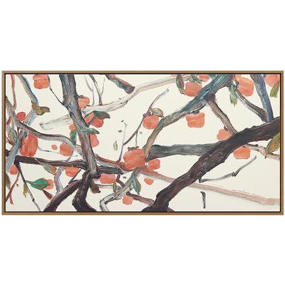 杨勇新中式风简约柿柿如意油画