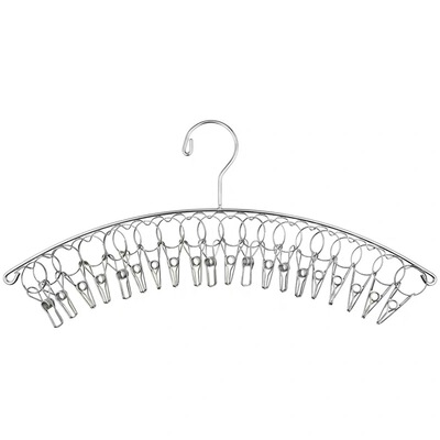 不锈钢袜子夹衣架挂钩防风家用