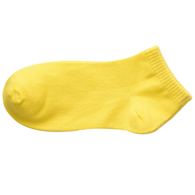 黄色袜子夏季男式纯棉黑白色四季