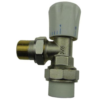 暖气片温控阀角阀4分PPR配件铜阀散热器铜开关6分阀门开关水球阀