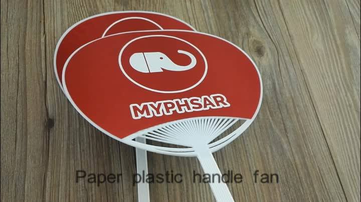 The Newest Promotional White Color Plastic Hand Stickers Fan - Buy ...