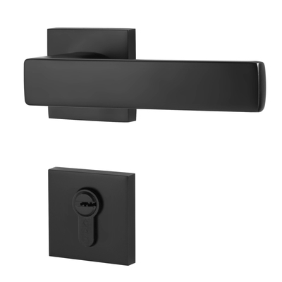 klc黑色美式卫生间室内门锁