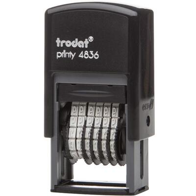 卓达4836回墨印章可调数字6位