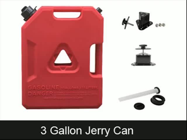 Capacity 3 Gallon Off Road Atv Pack Jerry Gas Can 10 Liter Car Fuel ...