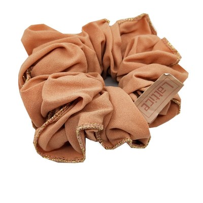 低价促销金边布肠圈丸子头绑马尾束发圈 lattice women scrunchie