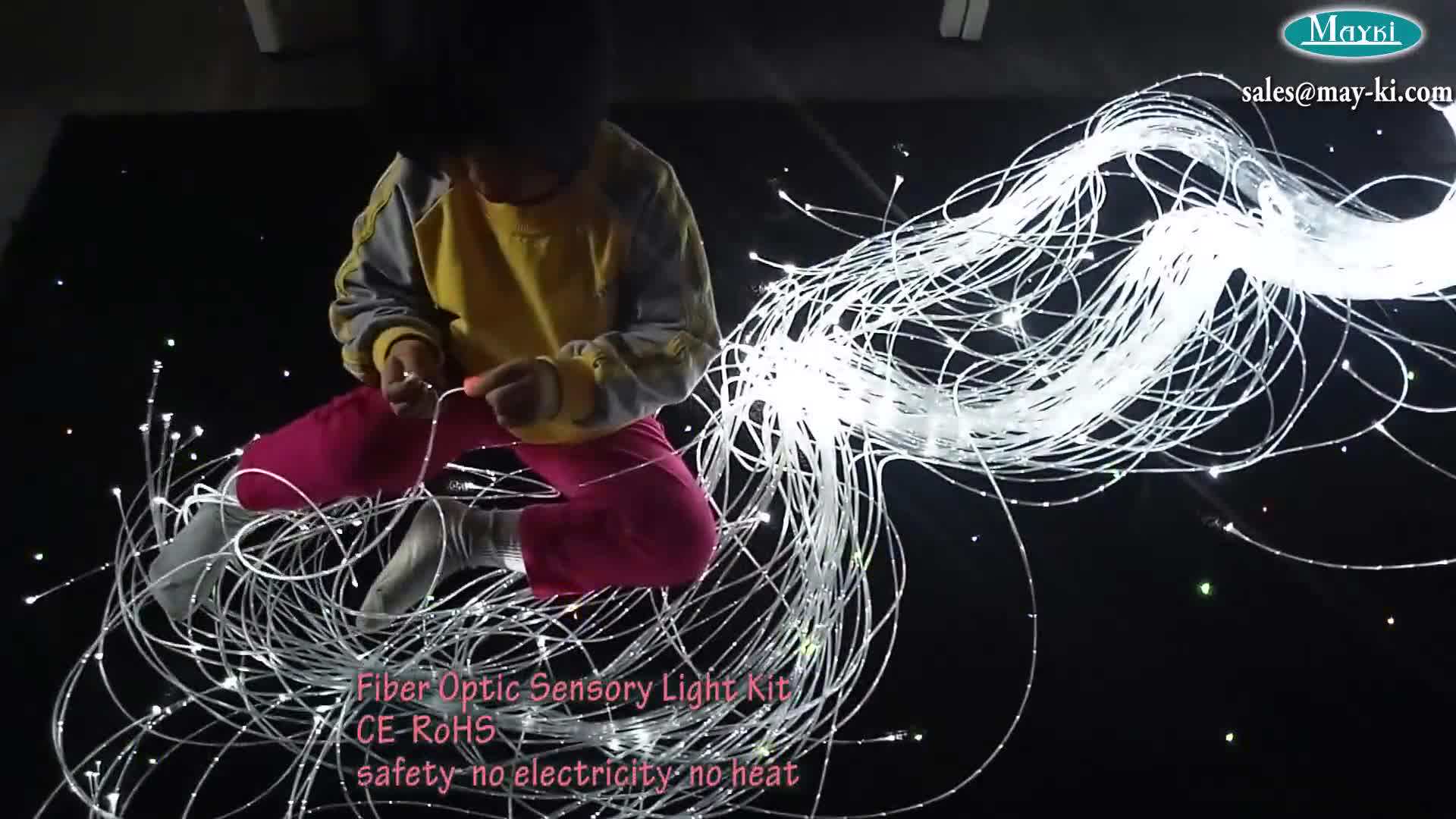 Led Light Sensory Toys Fiber Optic Carpet Rugs Lights For Kids ...