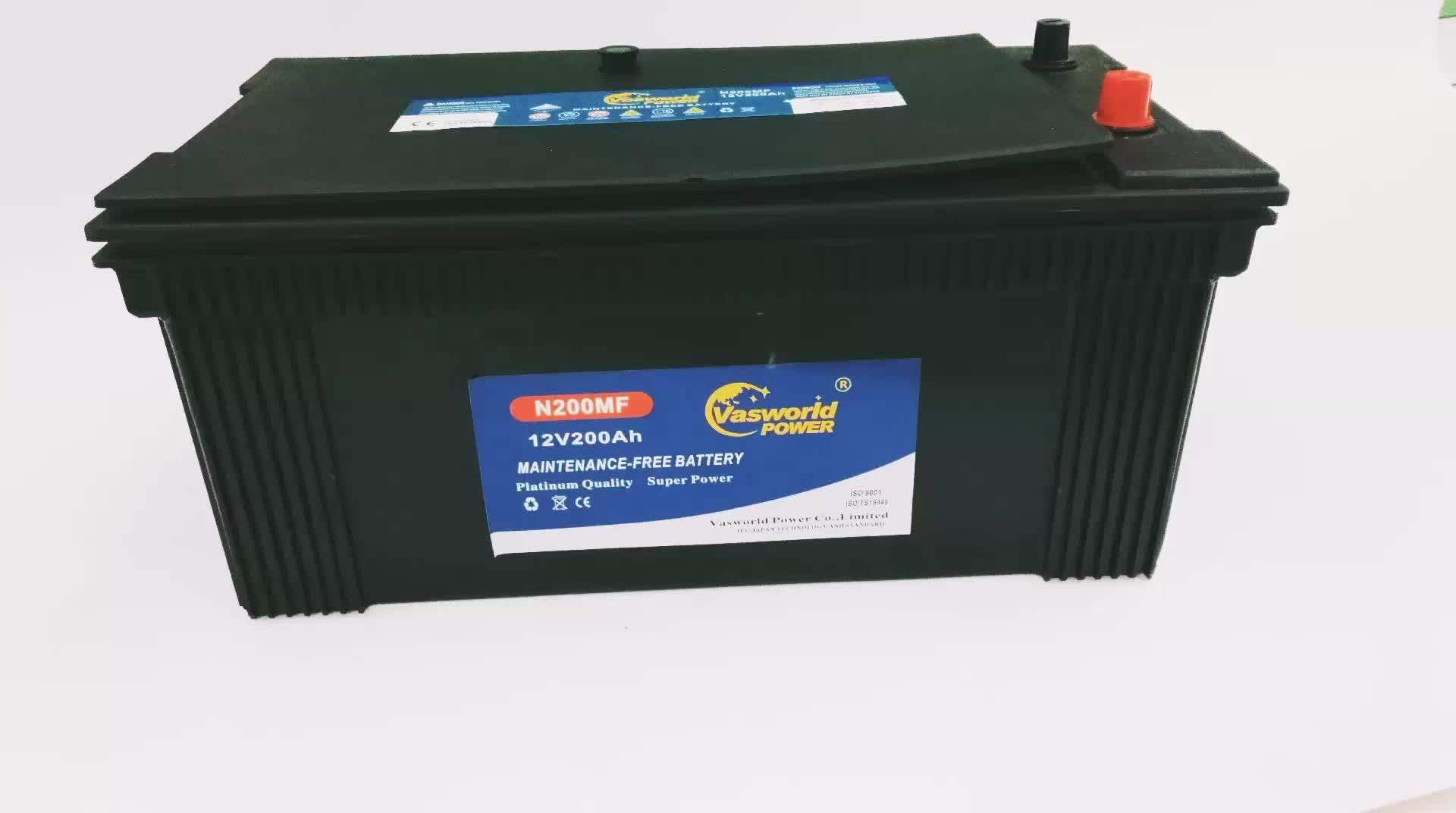 Auto Car Battery Starter Battery 12v 220ah Model 245h52r Jis Standard ...