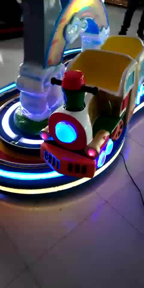 Little Train Rotating Game Coin Operated Kids Ride On Track Train - Buy ...
