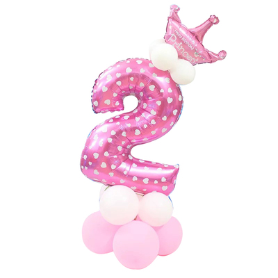 宝宝满月百岁舞台大号数字气球