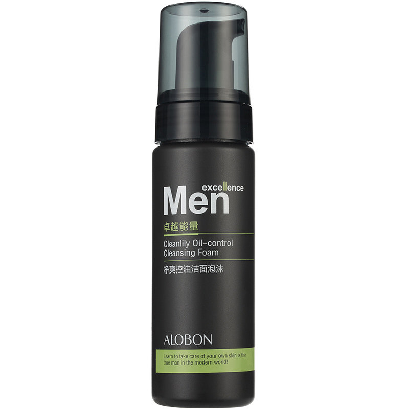 AloBon/雅邦男士净爽均衡洁面泡沫150ml洗面奶清洁洁净皮肤油汗_虎窝淘