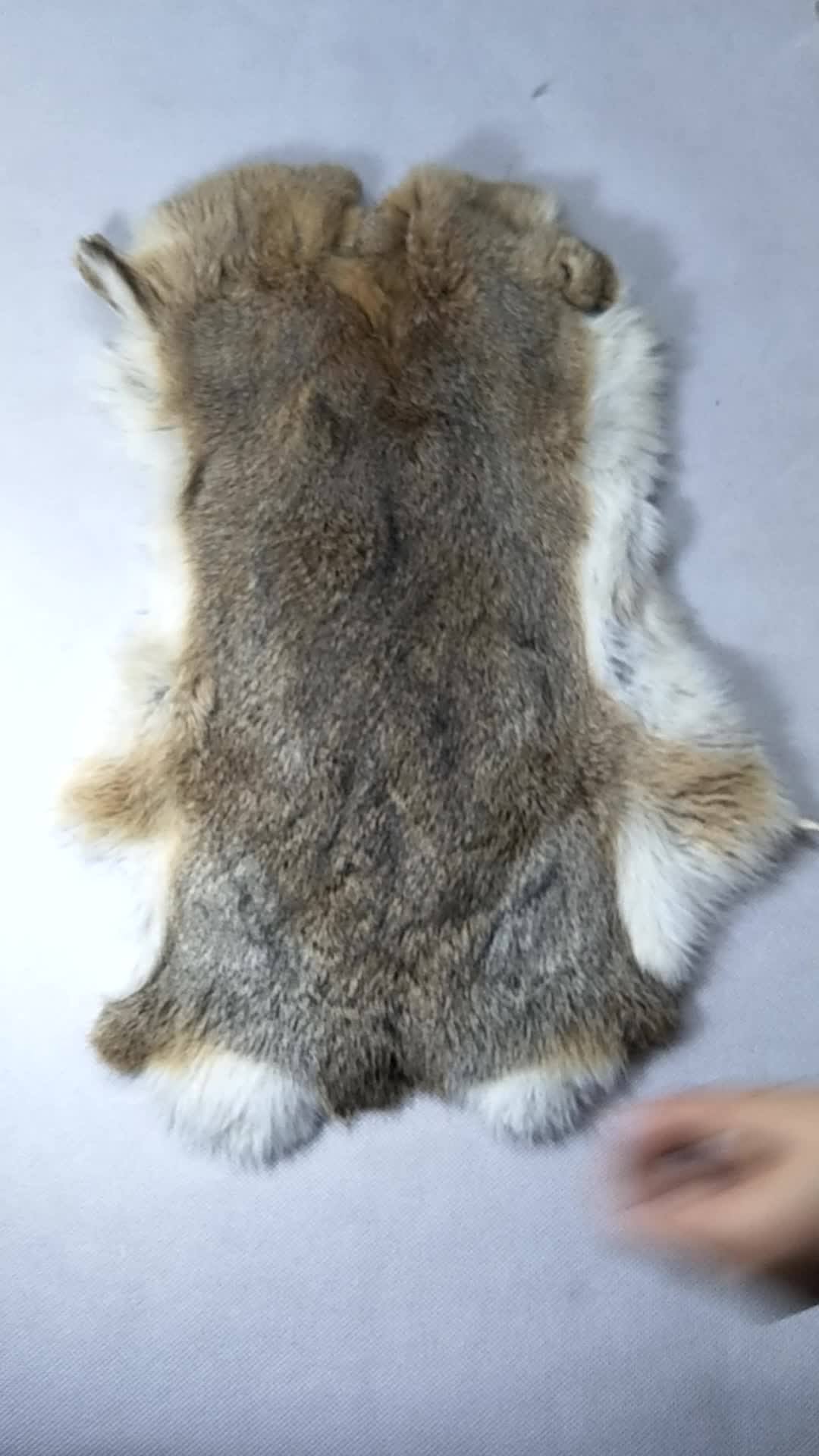 Natural Color Finished Genuine Rabbit Skins Fur Pelt - Buy Genuine ...