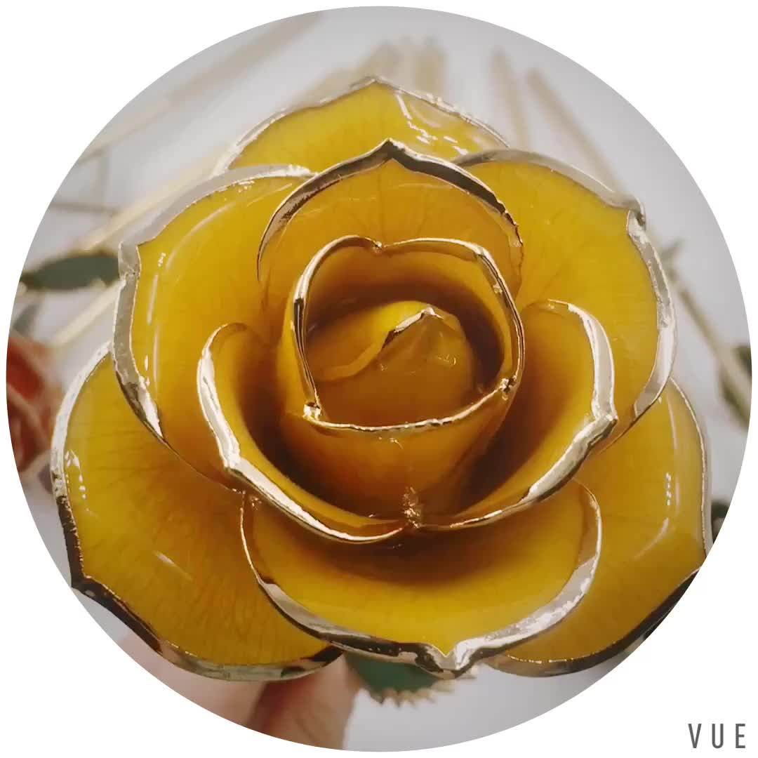 24k Gold Dipped Real Roses In Turquoise Color For Valentines Day Gifts ...