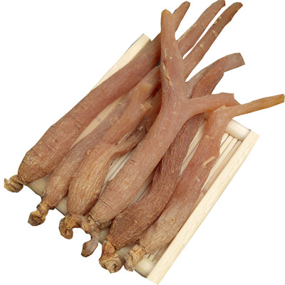 吉林无糖小红参东北特产长白山人参须红参棒可切红参片500克