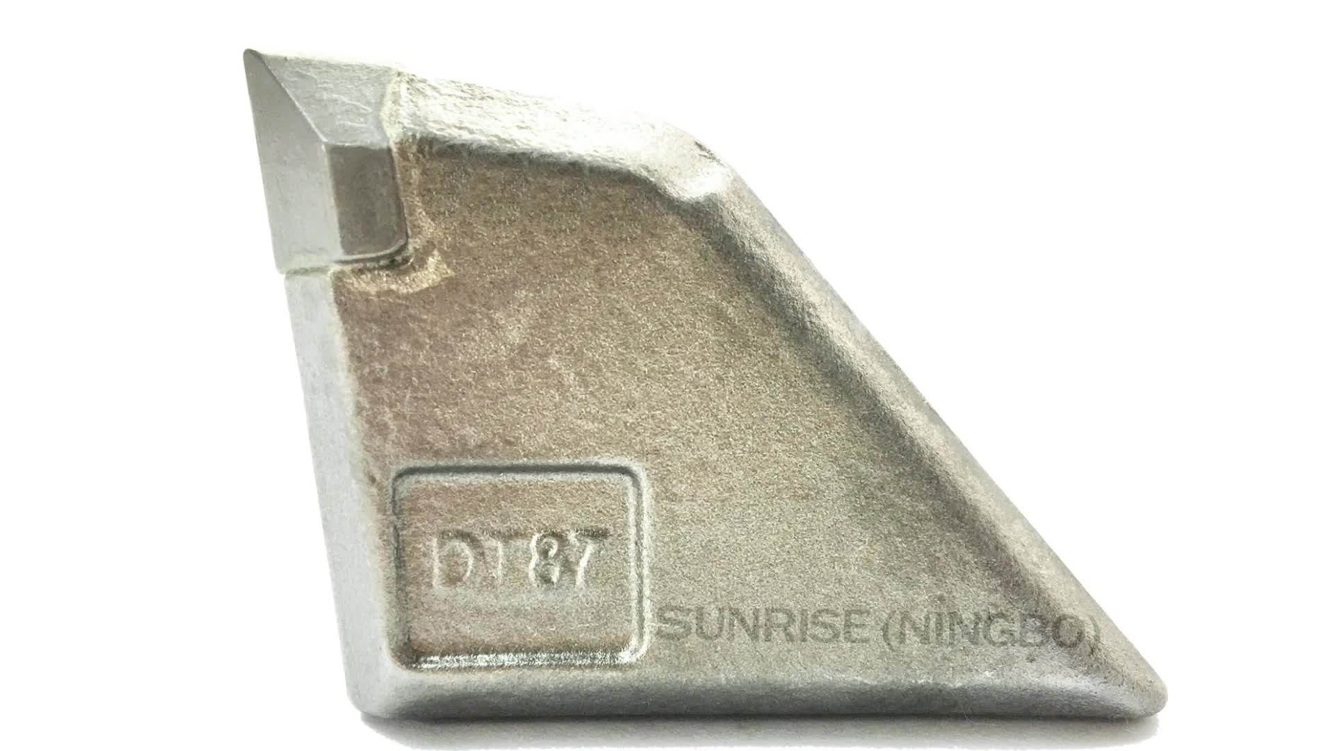 Dt87 Shark Ditch Witch Trencher Weld On Carbide Tooth Bits For Hdd ...