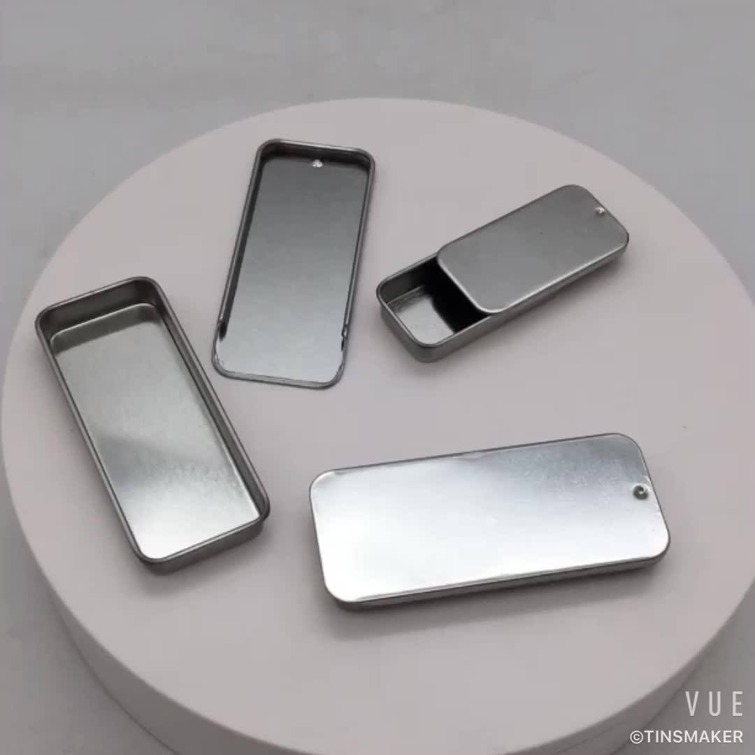 Foodgrade Small Size Pocket Slider Solid Perfume Tin Container Custom ...