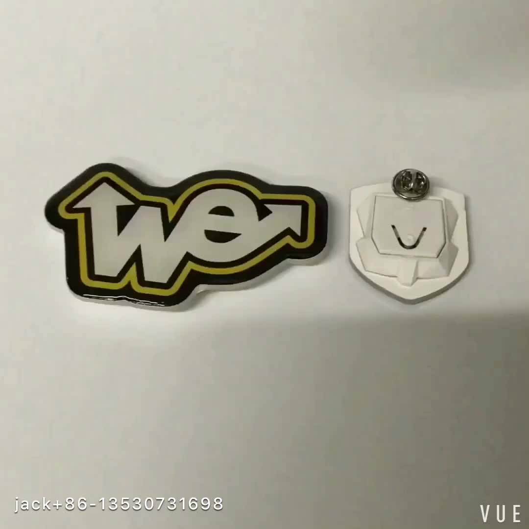 Custom Shape Acrylic Badge Id Lapel Led Flashing Name Pin Badges - Buy ...