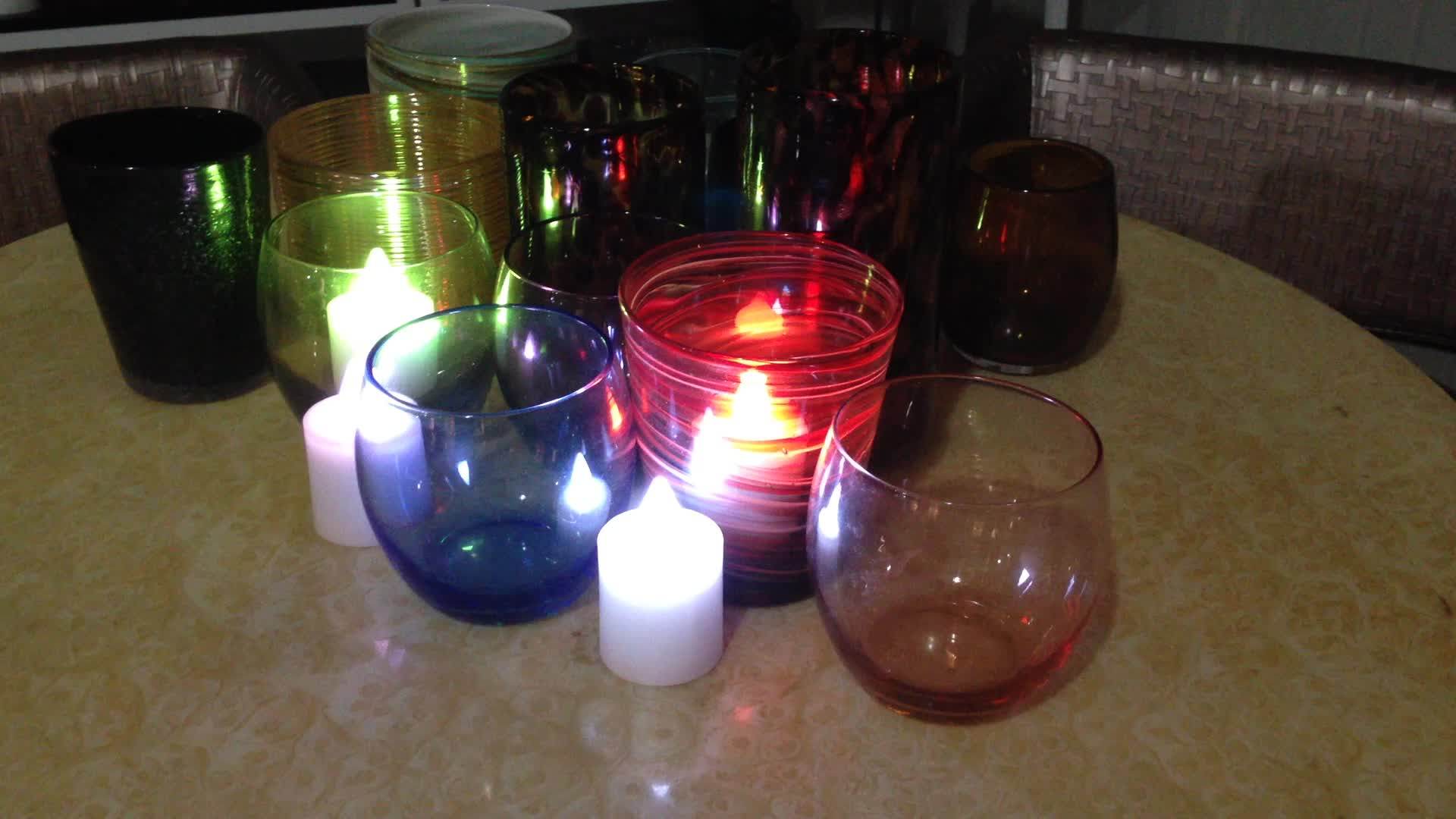 Color Changing Led Rechargeable Tea Lights With Remote Control And ...