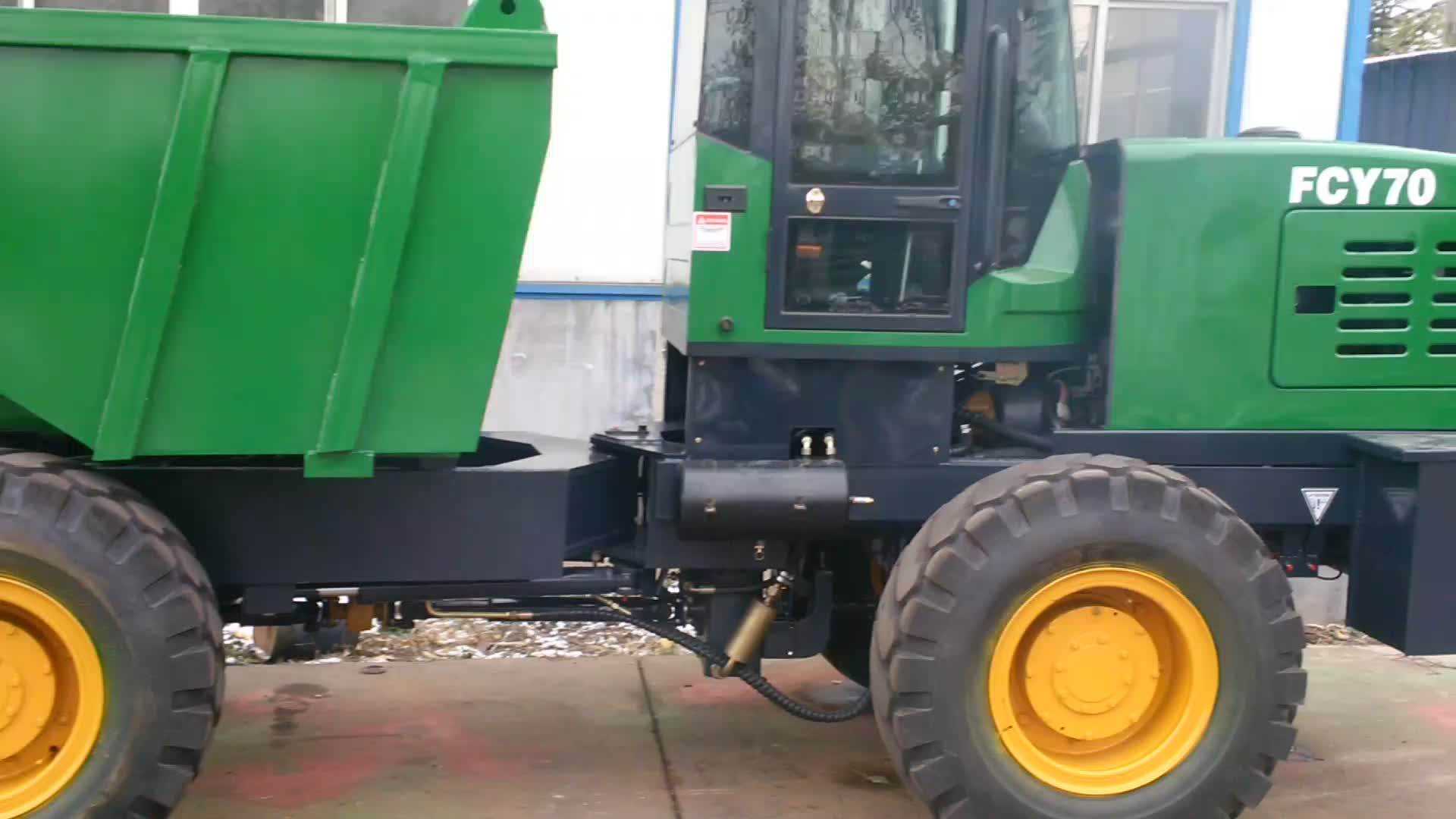 Fcy70 7 Ton Construction Mini Track Dumper Off Road Dump Trucks - Buy ...