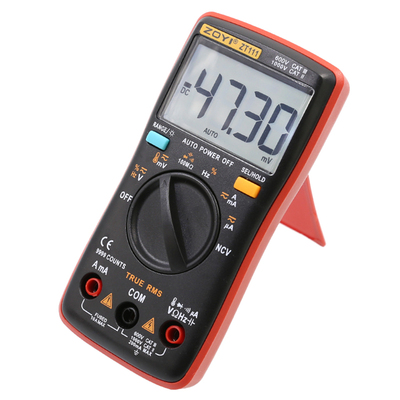 众仪ZT109防烧数字万用表高精度自动量程数显家用数字万能表ZT111