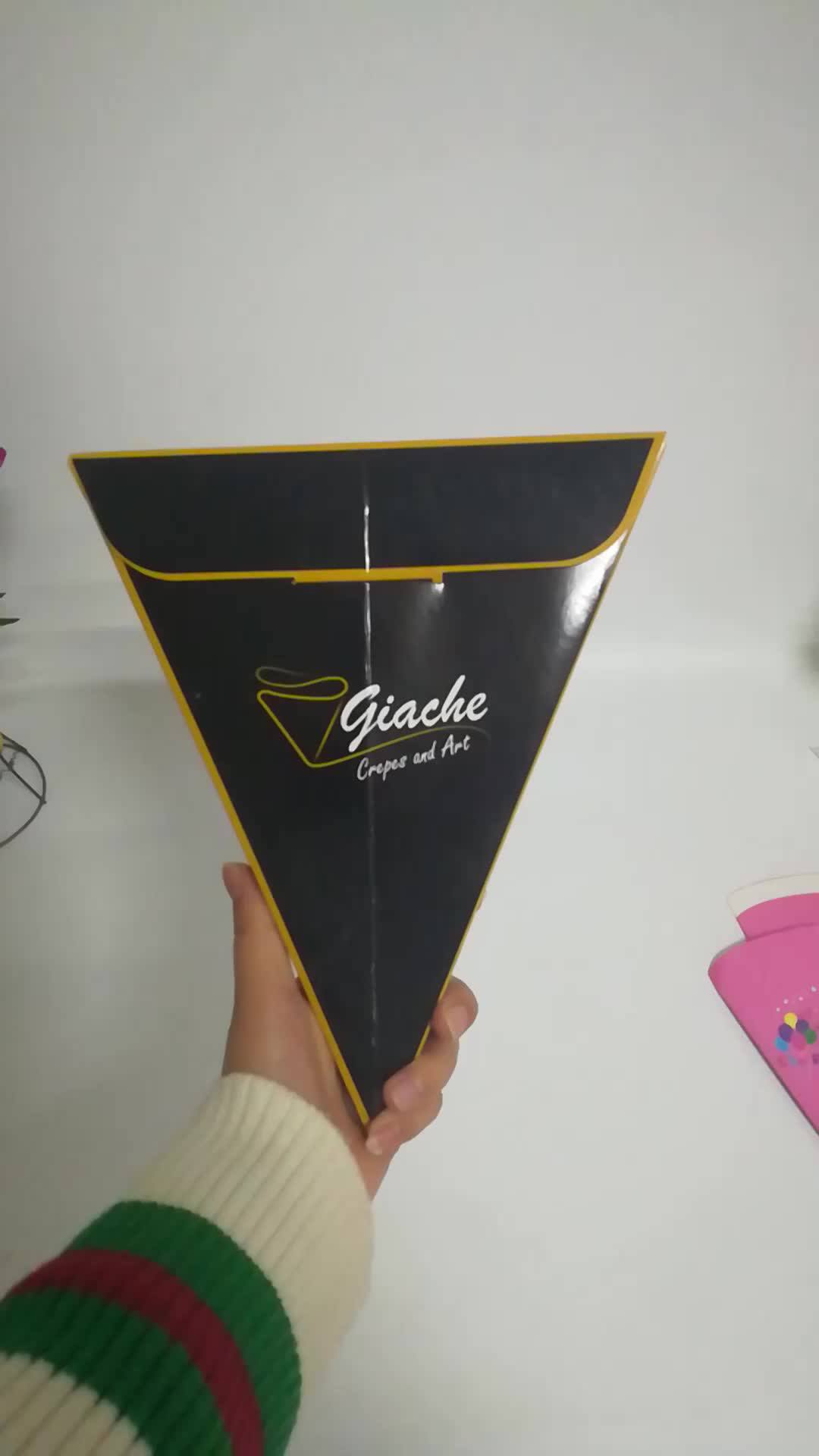 Factory Price Greaseproof Food Grade Paper Packaging Crepe Holder - Buy ...