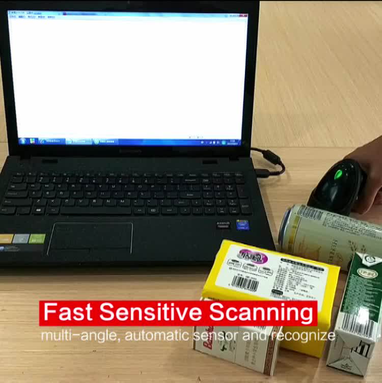 200 Scans/sec 1d Handheld Barcode Scanner Wireless Barcode Reader For ...