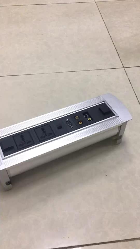 Motorized Conference Switch Rotate Table Power Socket With Outlet ...