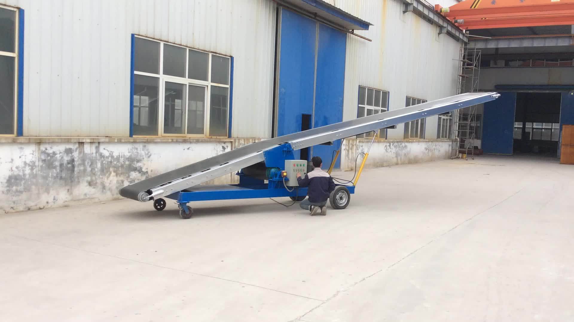 Stable Portable Belt Conveyer Conveyor For Truck Loading Unloading ...