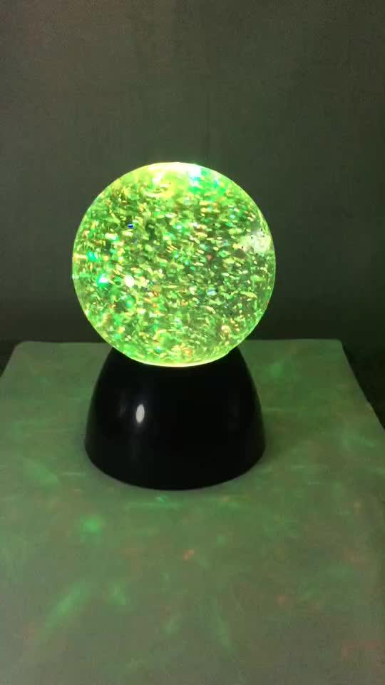 Led Color Changing Revolving Glitter Ball Lamp - Buy Glitter Lamp ...