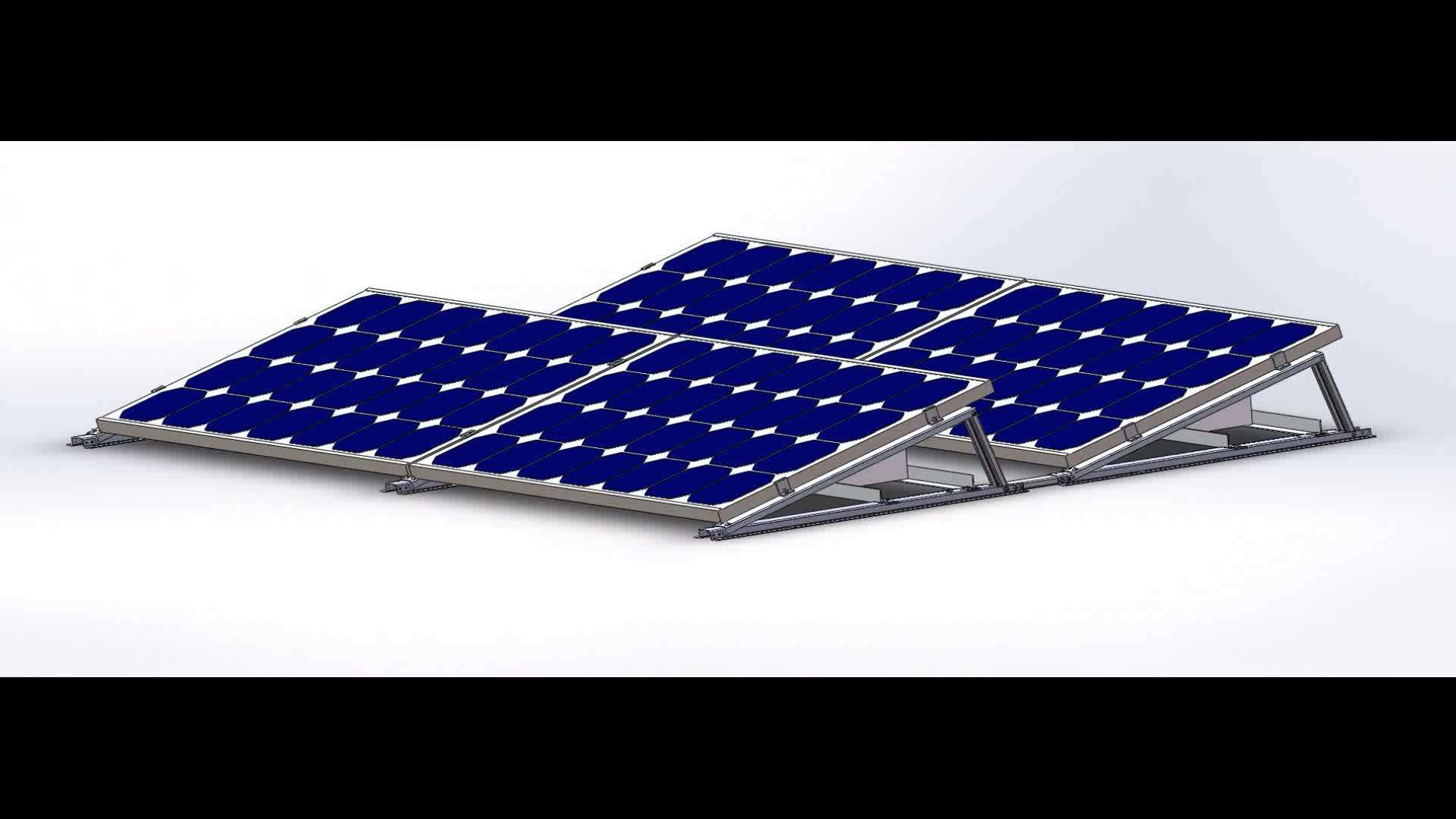 Flat Roof Solar Panel Stands - Buy Solar Panel Stands,Stand For Solar ...
