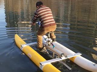Propeller Water Bikes Pedal Boats With Inflatable Pvc Pontoons - Buy ...