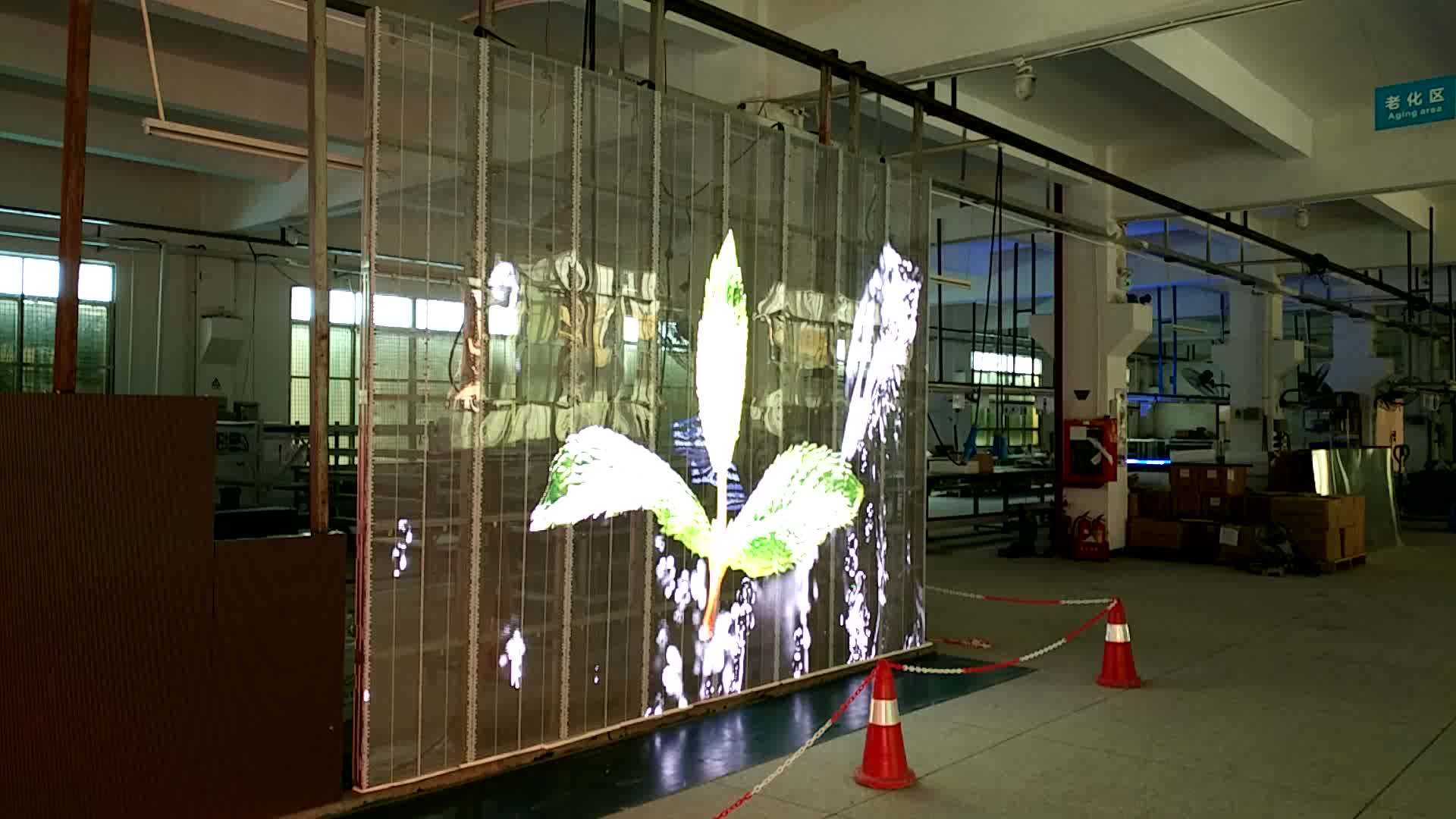 P3.9 Rental 70% Transparency Glass 1m* 0.5m 2000 Hz Refresh Rate ...