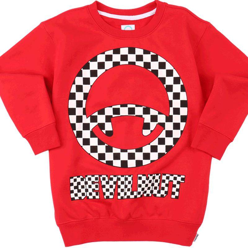 DEVIL NUT恶魔潮童装儿童秋冬纯棉长袖LOGO套头卫衣 KIDS AET_虎窝淘