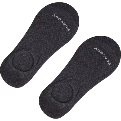 花花公子船袜宽松浅口防滑男士