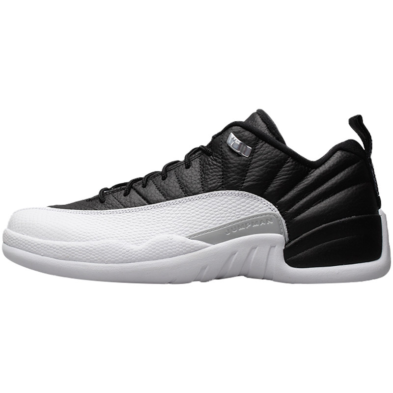 牛哄哄 Jordan12 Low Playoffs AJ12黑白季后赛篮球鞋 308305-004_虎窝淘
