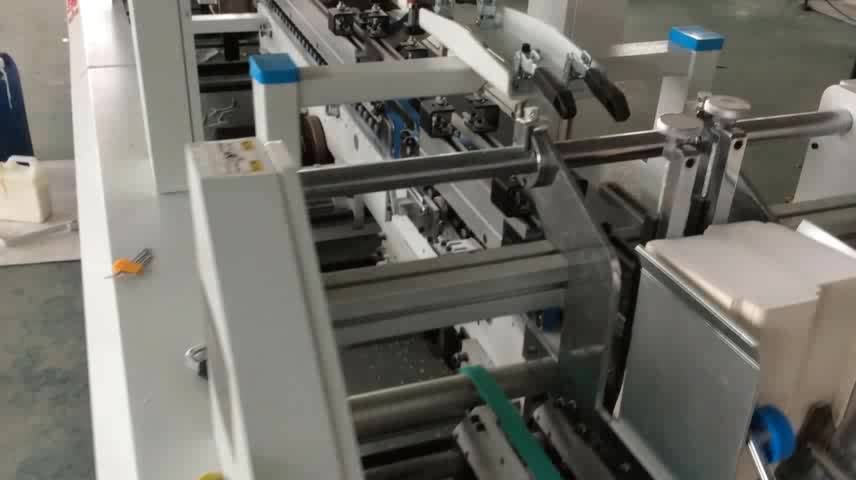 Zh-880pft-h Automatic Folding Box Gluing Machine - Buy Folding Gluing ...